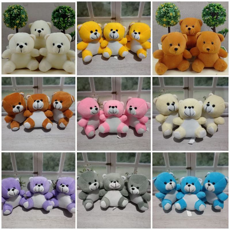 Jual BONEKA MINI 15CM BONEKA BUKET/BONEK TEDYBEAR 15CM | Shopee Indonesia