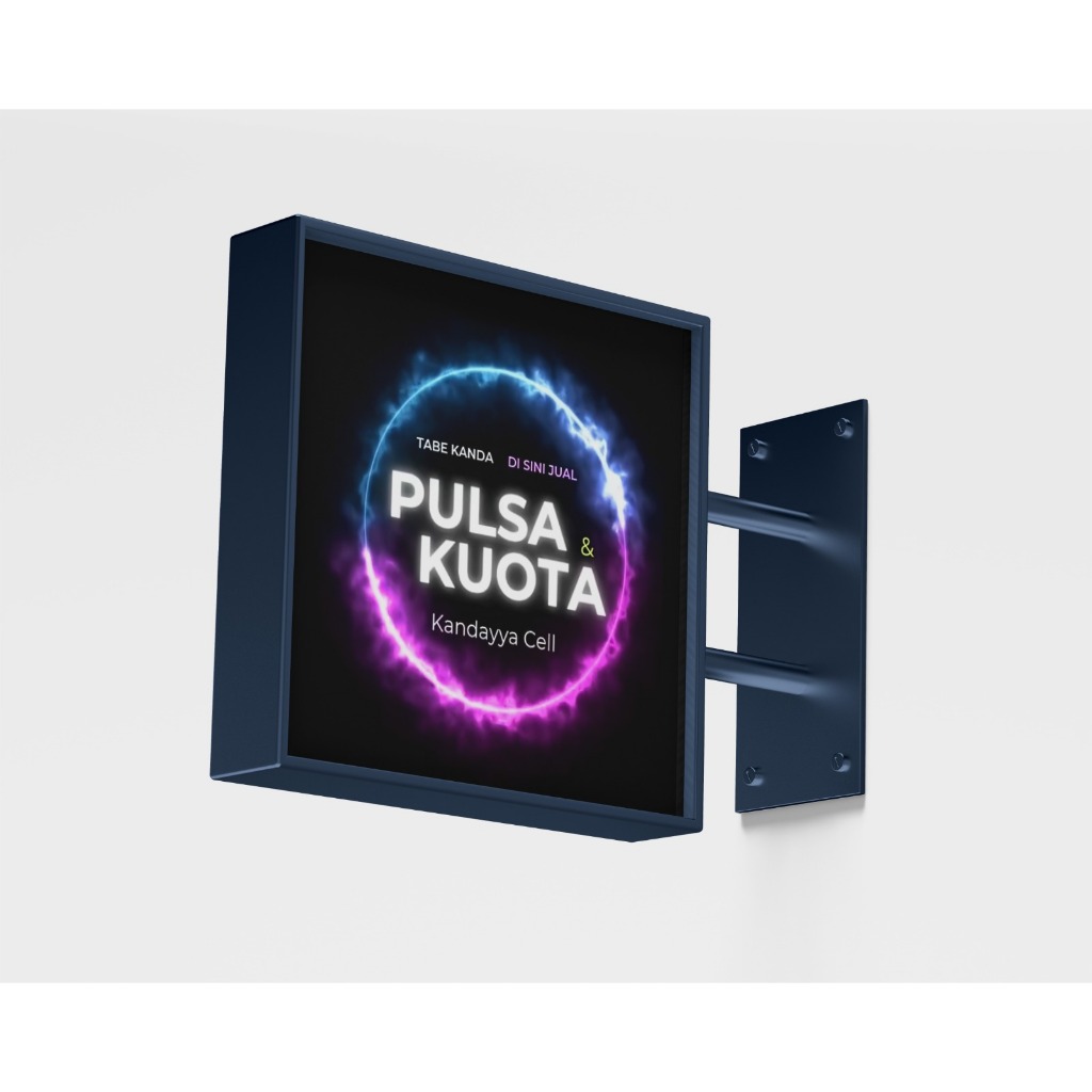 Jual Neon Box Indoor Outdoor 30cm x 40cm Premium Custom 2 Sisi ...