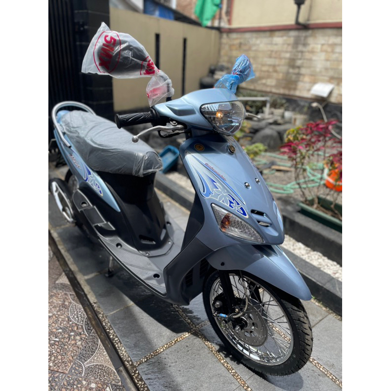 Jual YAMAHA MIO SPORTY BIRU MUDA 2005 original restorasi non step ...
