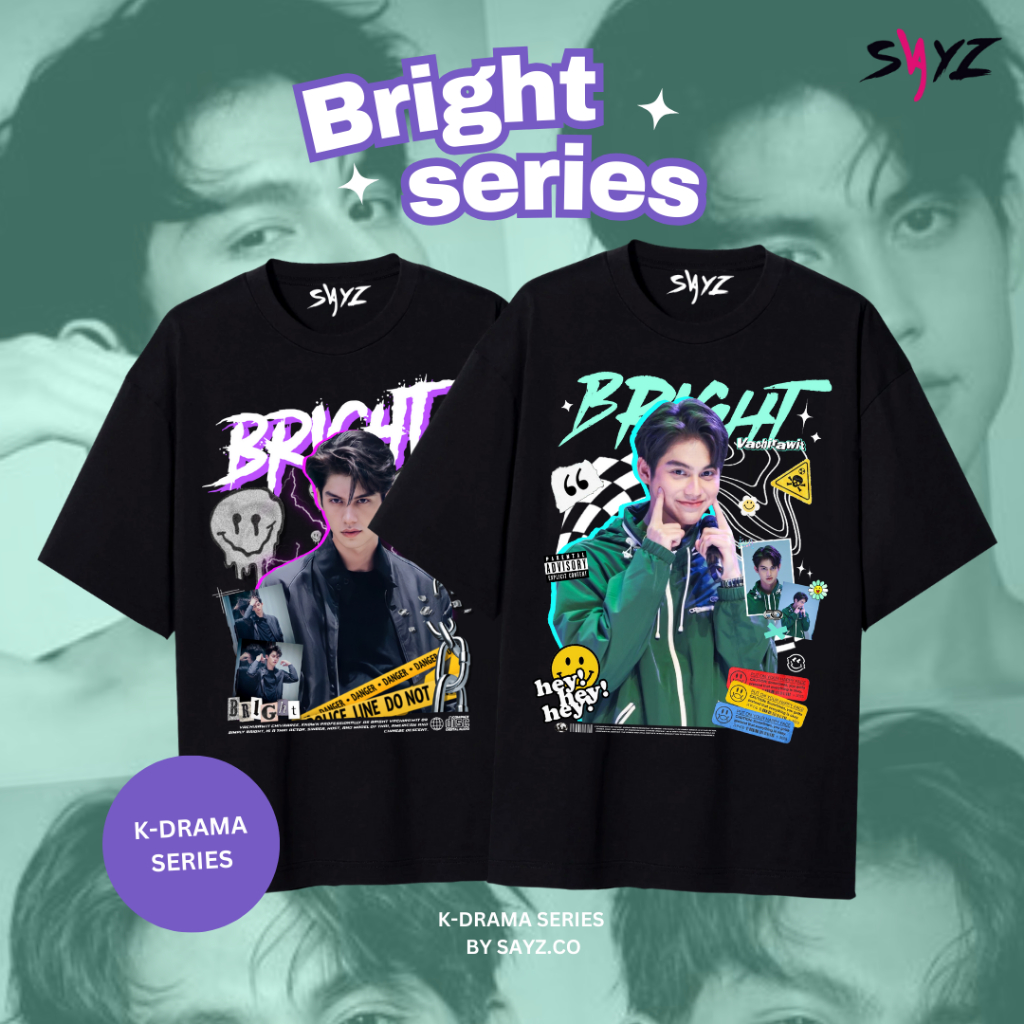 Jual [ READY ] Kaos Bright Vachirawit | 2gether the series metawin win bright | Thai actor ...