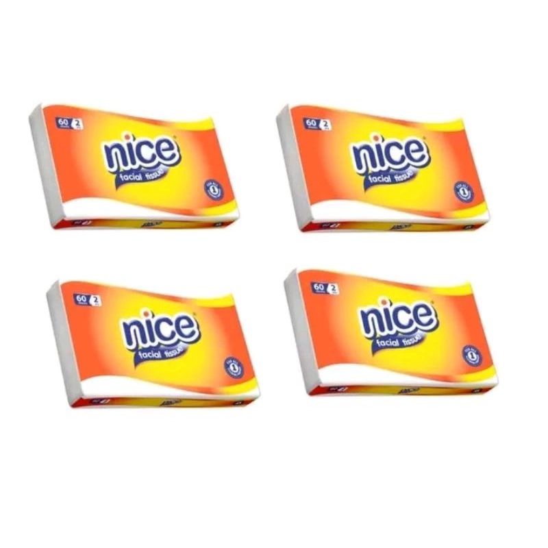 Jual TISSUE NICE FACIAL TISSUE ISI 60 SHEET / 2 PLY | Shopee Indonesia