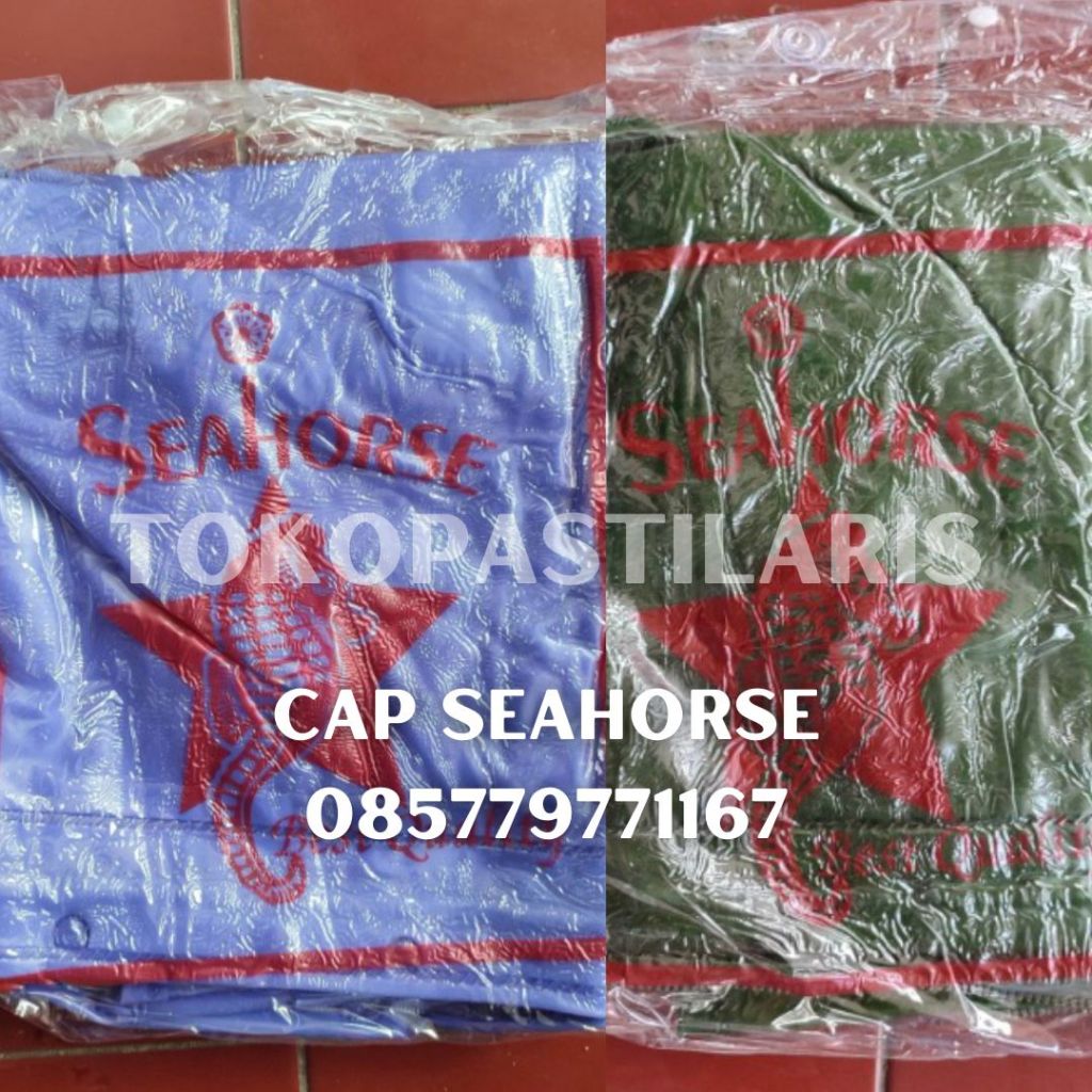 Jual JAS HUJAN KANCING SLETING CAP SEA HORSE MANTEL TEBAL +-2 KG / JAS ...