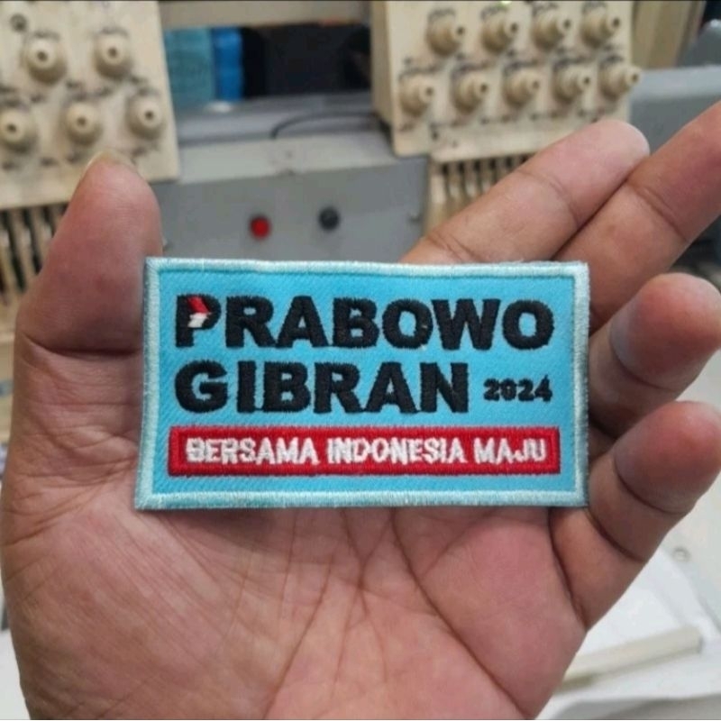 Jual logo BORDIR PRABOWO GIBRAN 2024 BERSAMA INDONESIA MAJU | Shopee ...