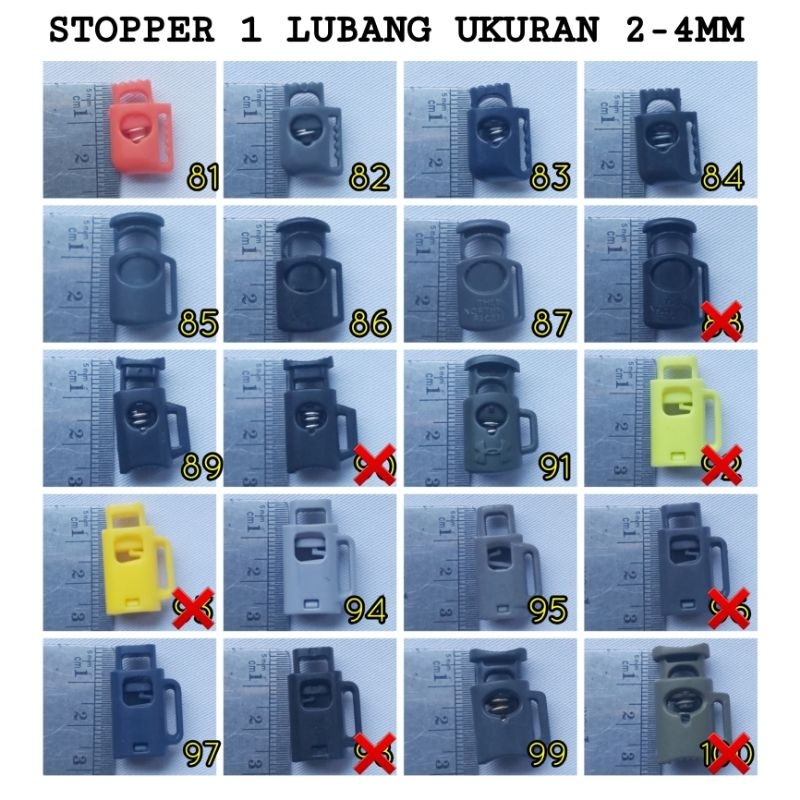 Jual Stopper Tali Stoper Botol 1 Lubang Cord Lock Tali Serut 3mm 4mm ...