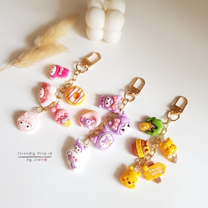 Jual Gantungan Kunci Rantai Lucu / Sanrio / Pooh / Spongebob | Shopee ...