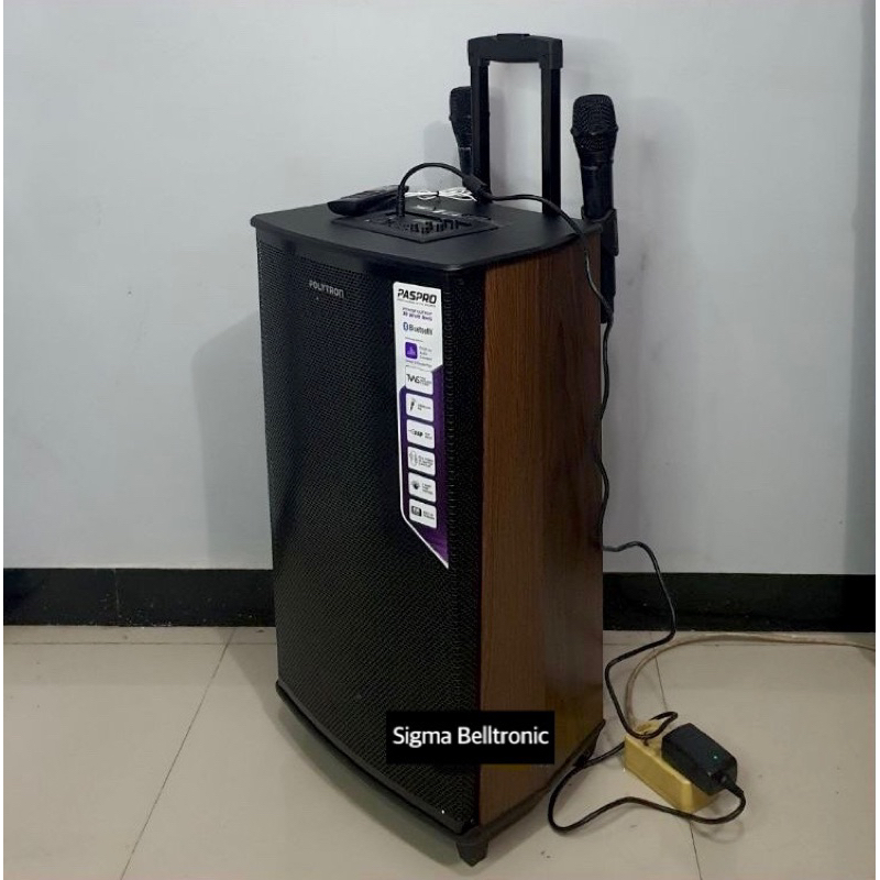 Jual Speaker aktif Polytron 12 inch PAS PRO 12F6 + 2 mic wireless ...