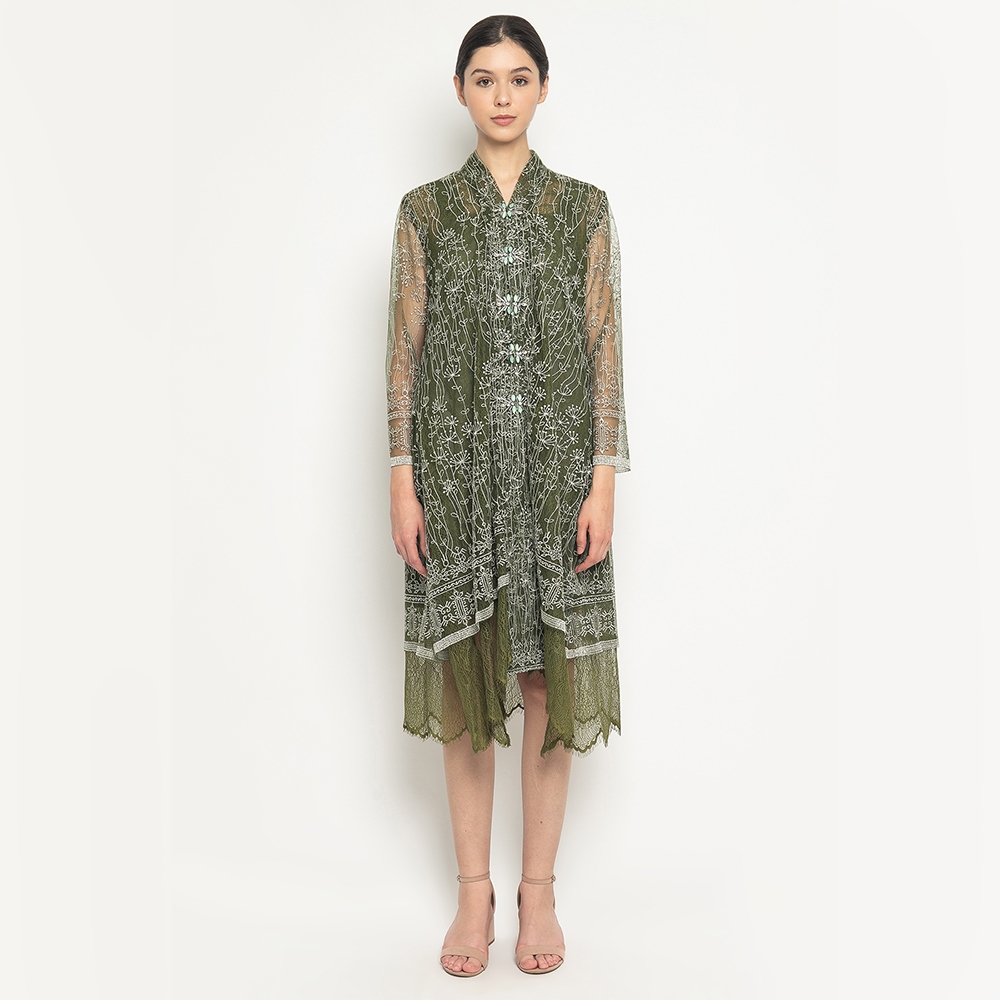 Jual Jenni Austin - Gressi Kebaya in Moss Green | Shopee Indonesia