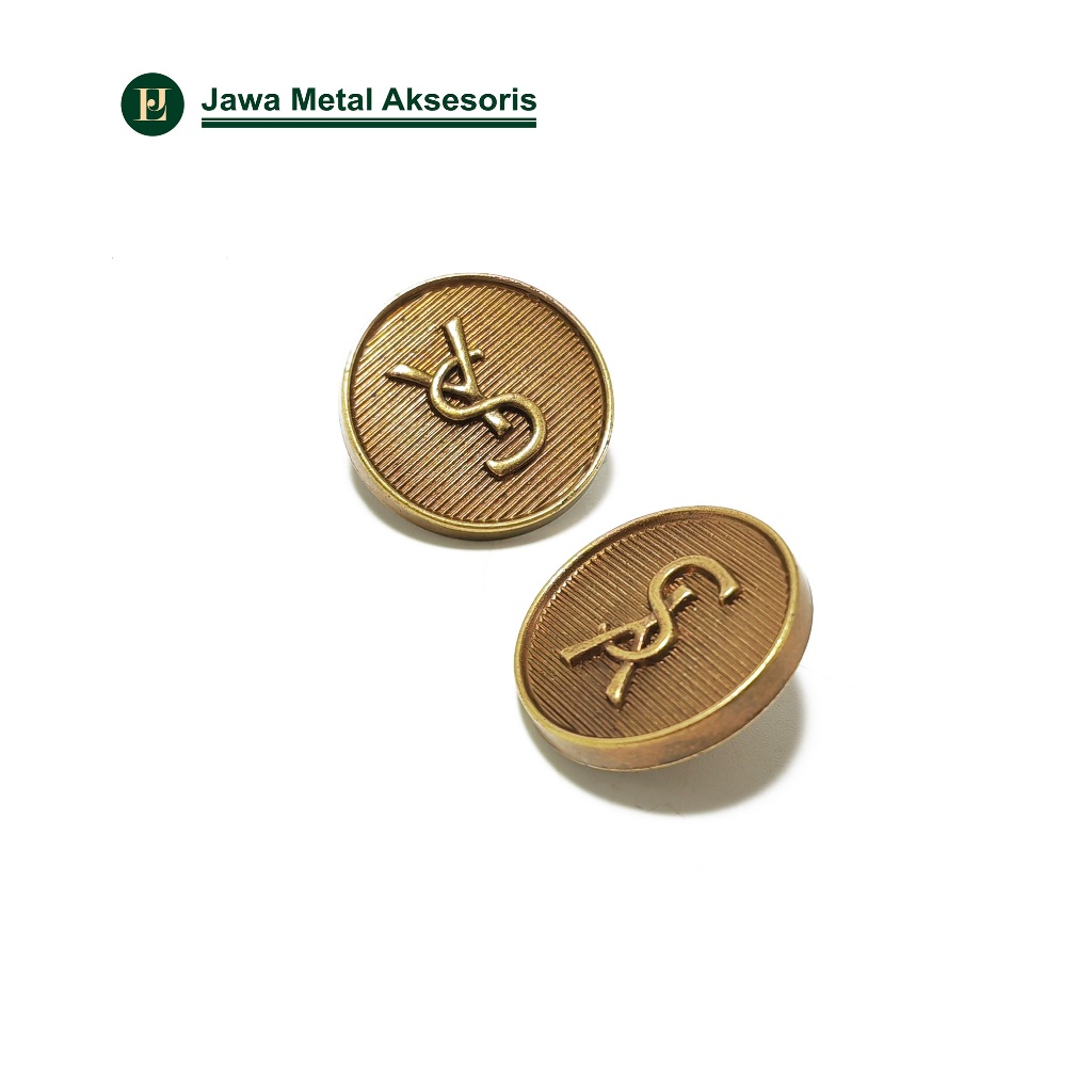 Jual Jawa Plastic Button Kancing Emas 22mm Bulat Cantik Mewah Elegan ...
