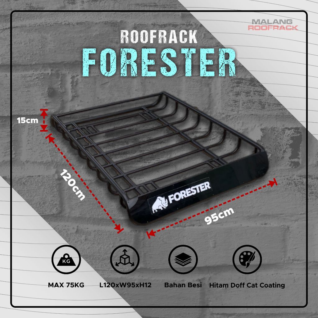 Jual RAK CARGO FORESTER ROOFRACK ATAS MOBIL UNIVERSAL BAGASI TAMBAHAN ...