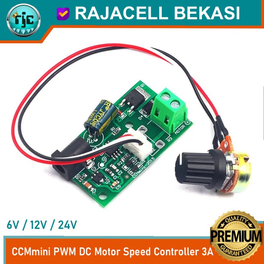 Jual CCMmini Micro 3A PWM DC Motor Speed Controller Kecepatan 6V 12V ...