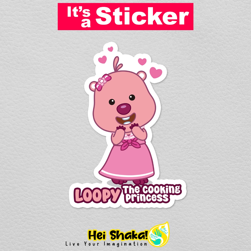 Jual Stiker Loopy The Cooking Princess Pororo Sticker Kartun Anak Bahan ...