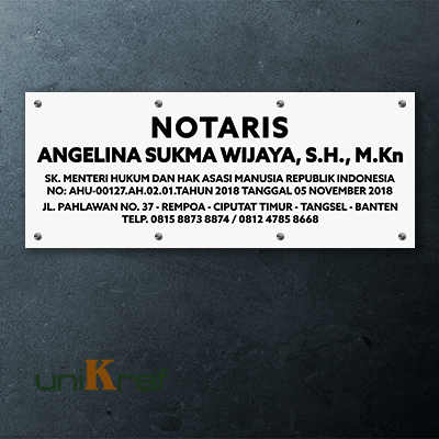 Jual Plang Papan Nama Kantor Notaris dan PPAT | Shopee Indonesia