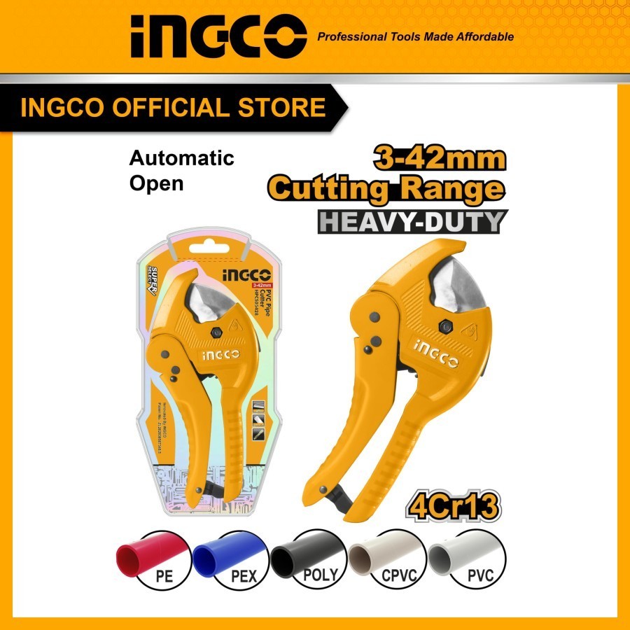 Jual Pipe Cutter 3-42mm INGCO HPC0442 Heavy Duty Tang Potong Pipa Paralon | Shopee Indonesia