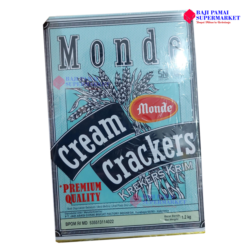 Jual Monde Cream Crackers 1200 gr Kemasan Kaleng | Shopee Indonesia