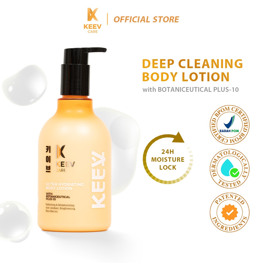 Jual Keev Care Ultra Hydrating Body Lotion with BOTANICEUTICAL PLUS-10 350gr Menjaga Kelembaban ...