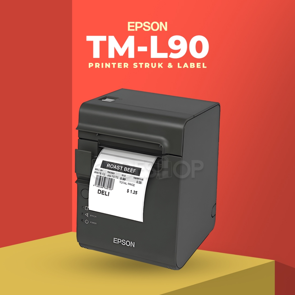Jual Epson TM-L90 Printer Struk & Label Barcode Resi Direct Thermal 203 ...