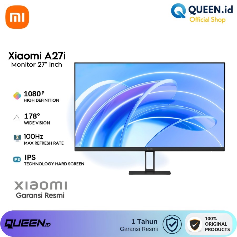 Jual Xiaomi Mi Monitor A27i 27" IPS 1080P Full HD 100Hz sRGB HDMI HDR10 ...