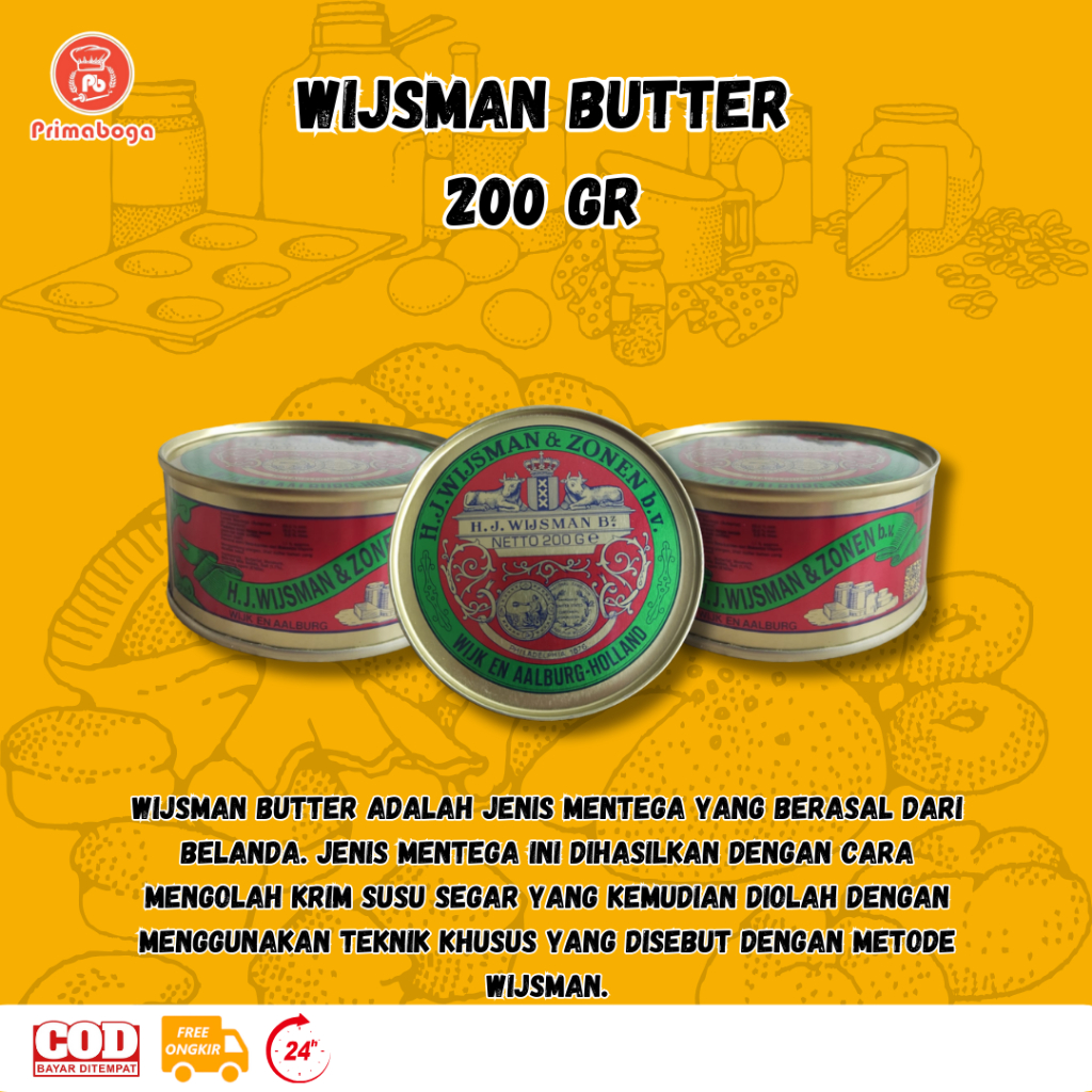 Jual Wijsman Butter 200 Gram Original / Wisman / Wysman / Butter ...