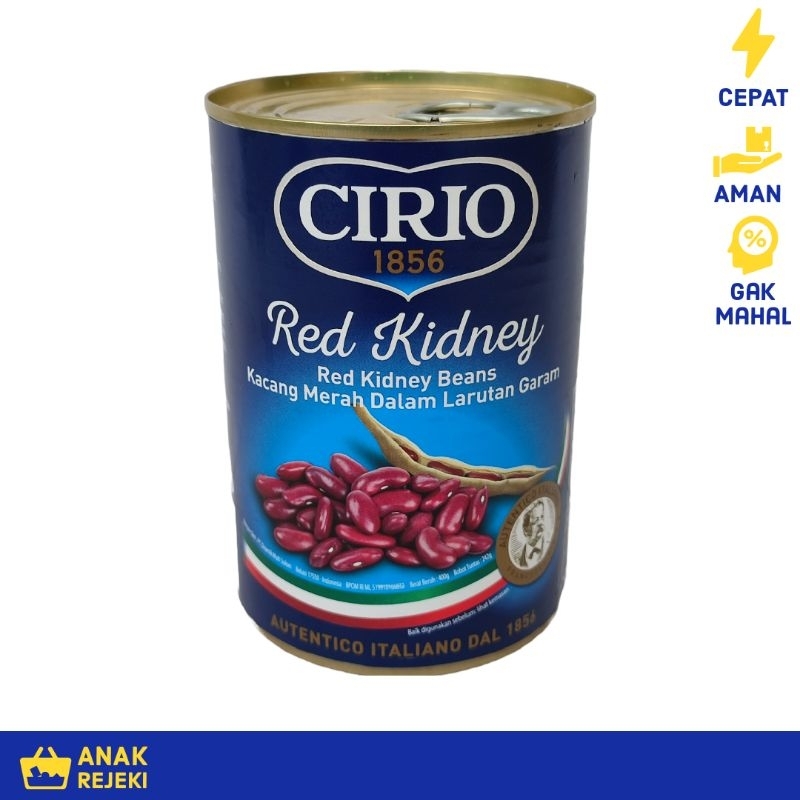 Jual Cirio Red Kidney Beans 400 gr - Kacang Merah Kaleng Canned Italy ...