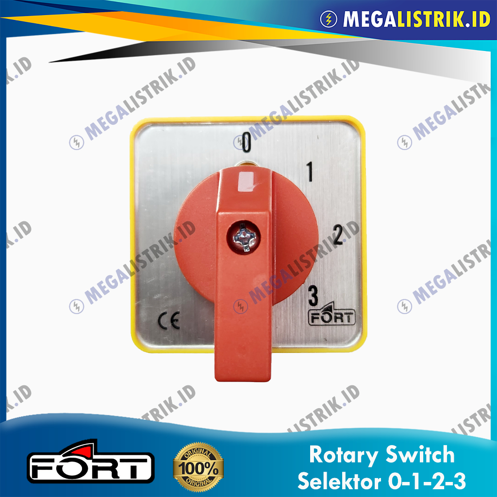 Jual FORT SELEKTOR 0-1-2-3 3P 20A / SELECTOR ROTARY SWITCH SFT20-4-3 ...