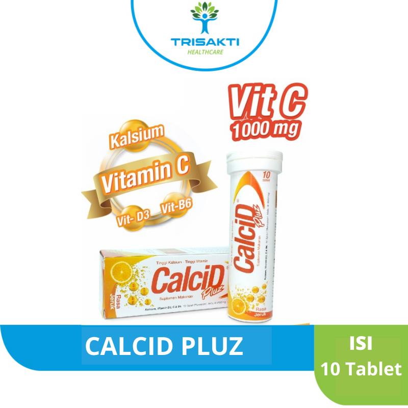 Jual CalciD Pluz - Vitamin C 1000 dan Vitamin D3 Effervescent | Shopee ...