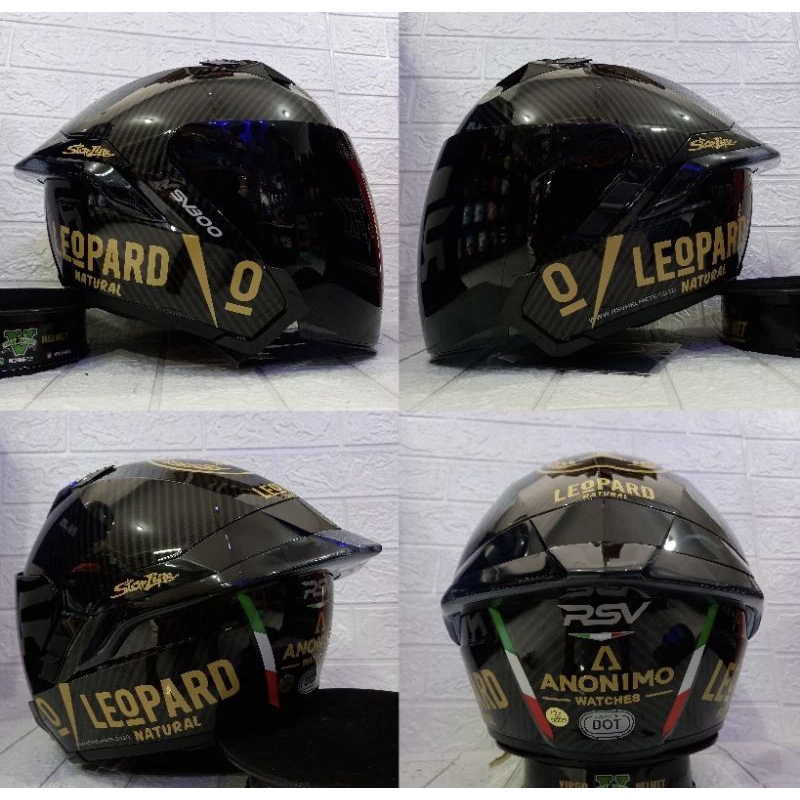 Jual Helm RSV SV300 MOTIF CARBON DOUBLE VISOR ORIGINAL | Shopee Indonesia