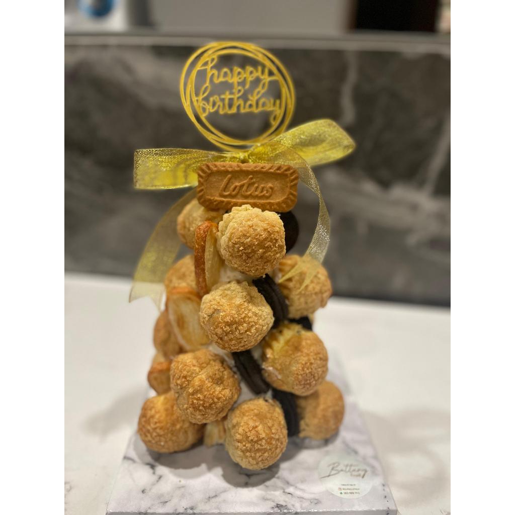 Jual CHOUX TOWER - Choux Au Craquelin Tower with Snack - Birthday Tower ...