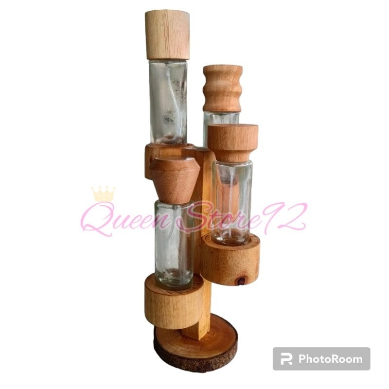 Jual Display Parfum Botol Cassa Model Tingkat Bahan Kayu Mahoni ...