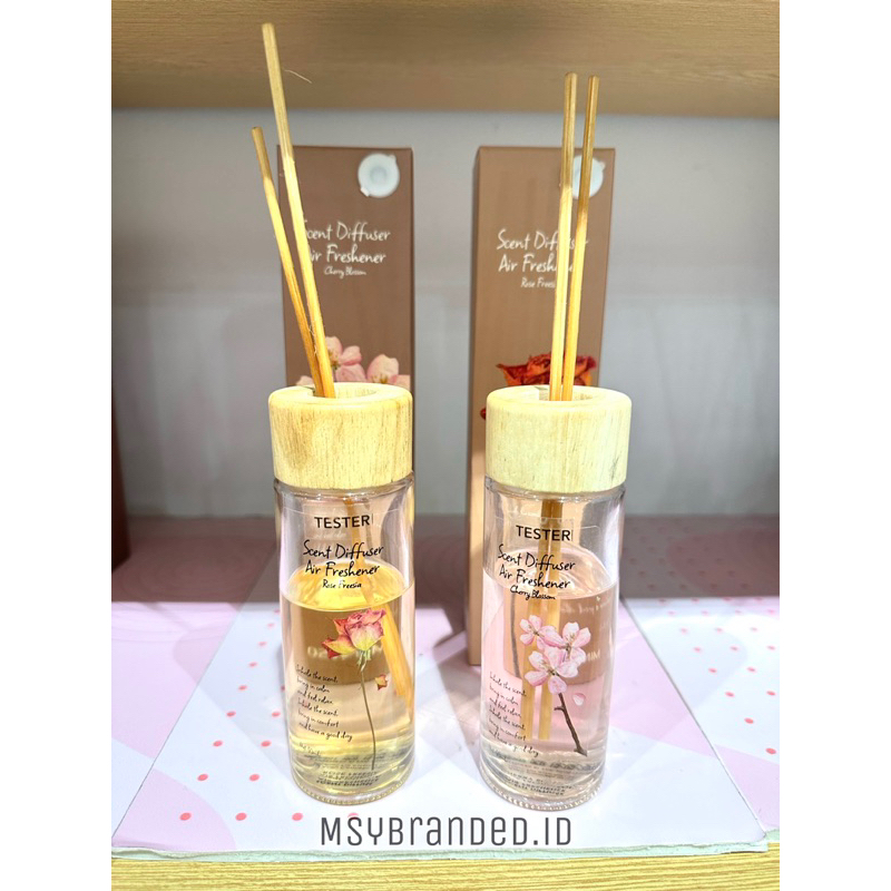 Jual MINISO SCENT DIFFUSER 95mL CHERRY BLOSSOM ROSE FREESIA Sakura Reed Diffuser Flower Air ...