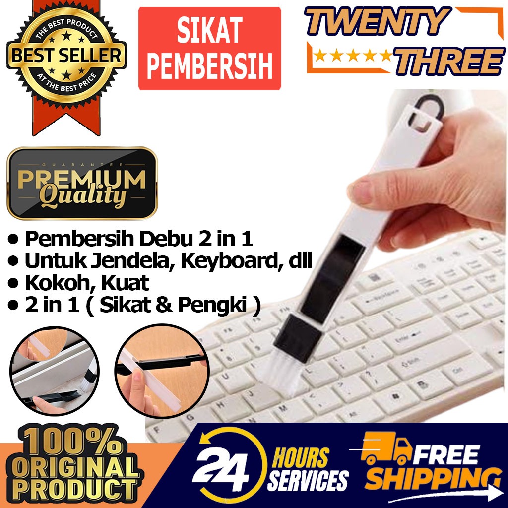 Jual Sikat Kuas Pembersih Keyboard Jendela Sapu Mini Multifungsi 2 in 1 ...