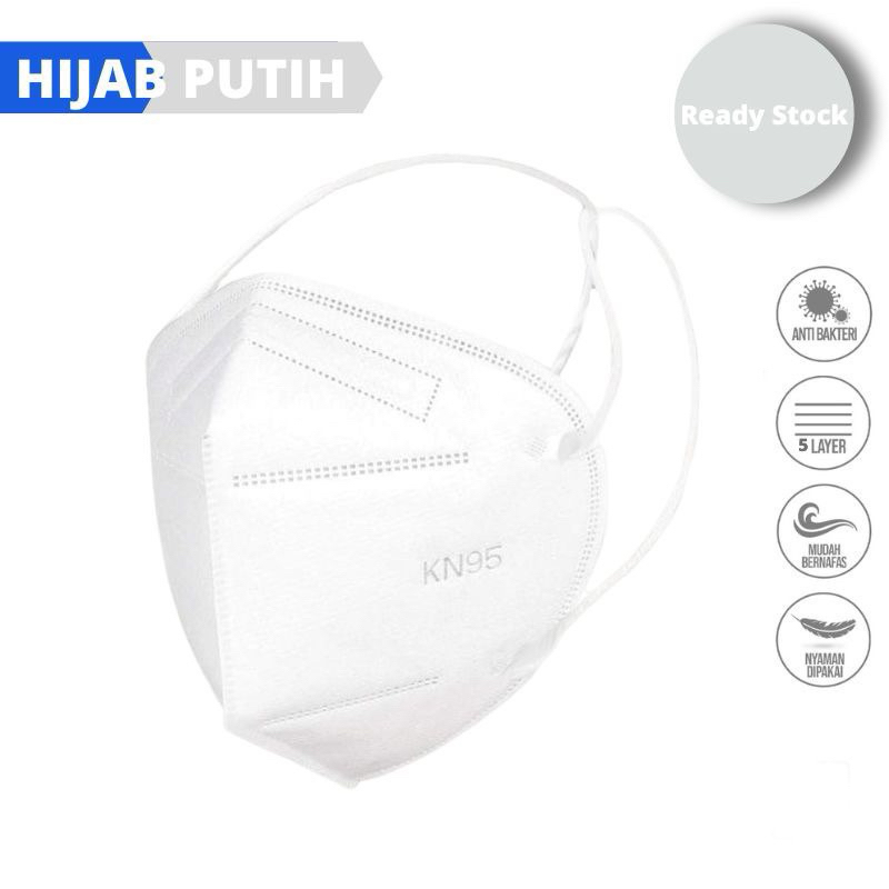 Jual MASKER KN95 HIJAB HEADLOOP 5PLY (10pcs) | Shopee Indonesia