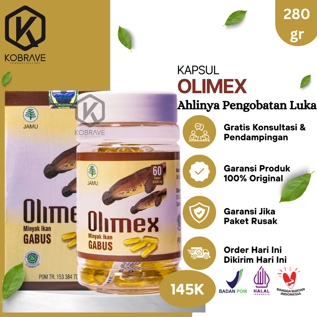 Jual Obat Pasca Operasi Minyak Ikan Gabus Kapsul Olimex Ekstrak Sari Kutuk Albumin Penyembuhan ...