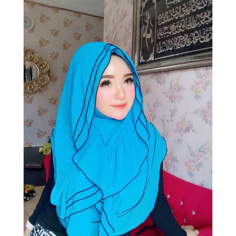 Jual Jilbab Instan Diamond 3 Layer List simple kekinian terbaru best ...