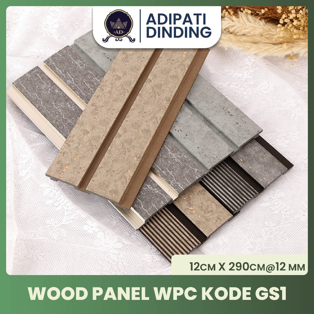 Jual WOOD PANEL 3D KODE GS1 | WALL PANEL WPC TEBAL 12 MM LEBAR 12 CM ...
