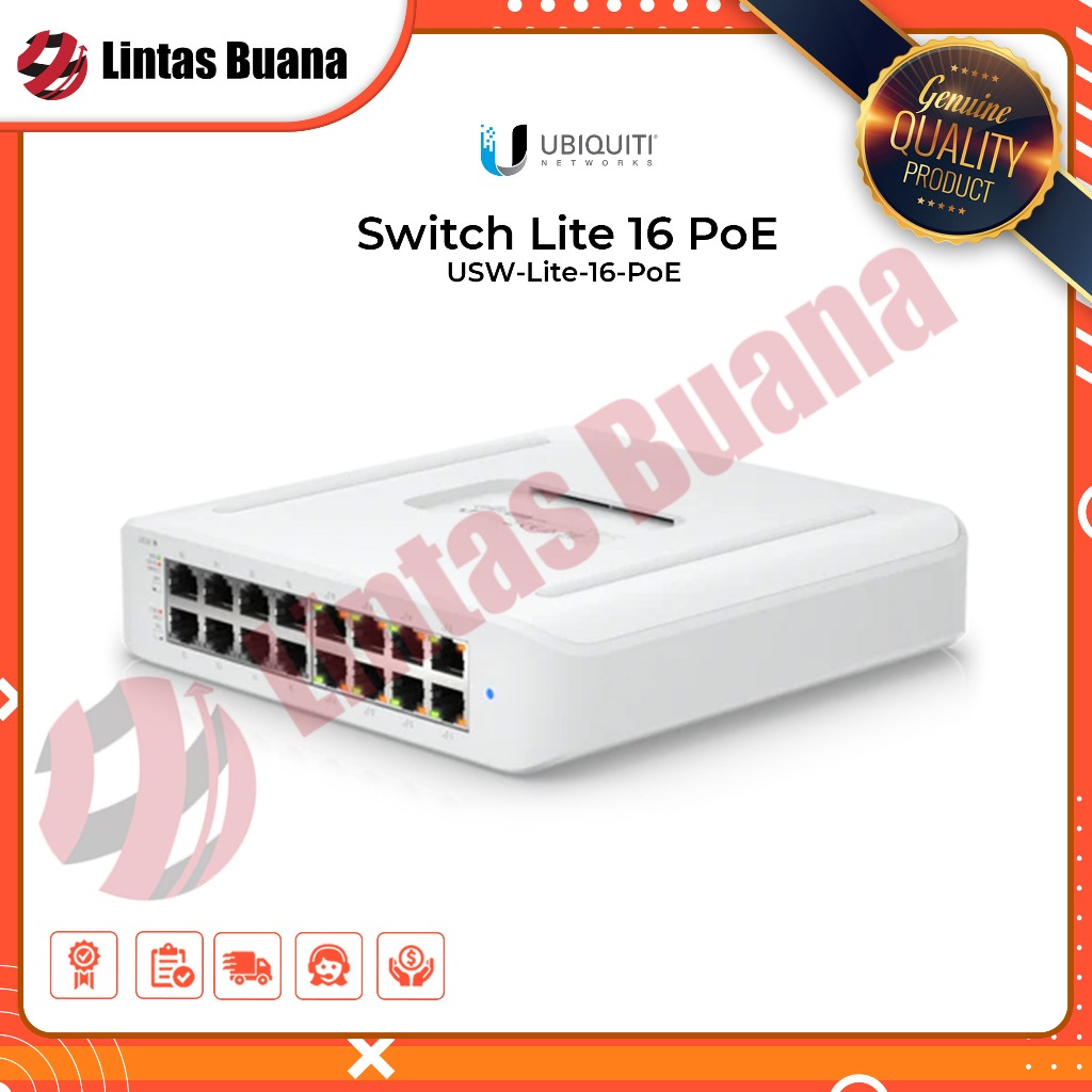 Jual Ubiquiti Unifi Switch 16 Port POE USW-Lite-16-POE/UBNT USW Lite 16 ...