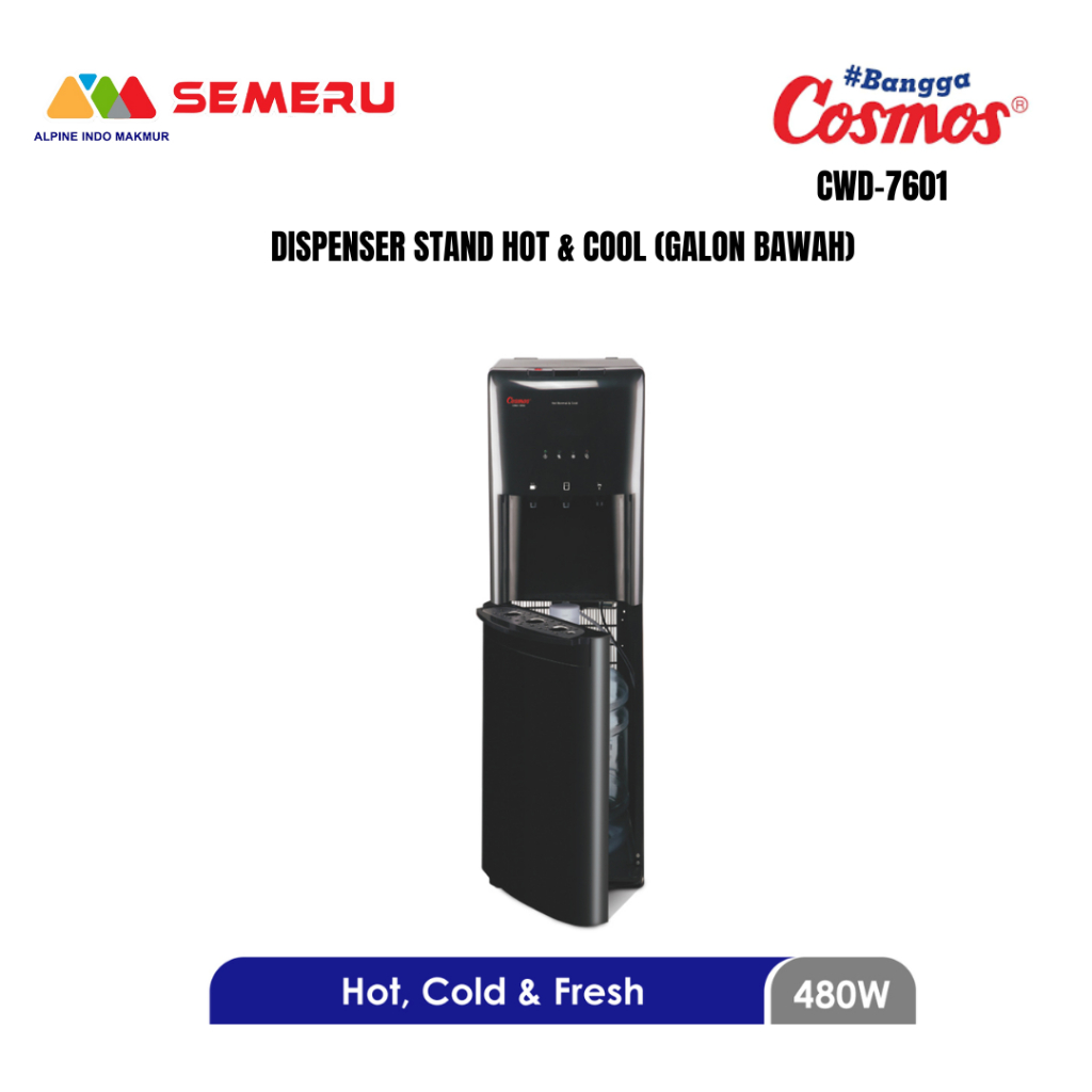 Jual COSMOS DISPENSER STAND HOT & COOL (GALON BAWAH) CWD-7601 KHUSUS ...