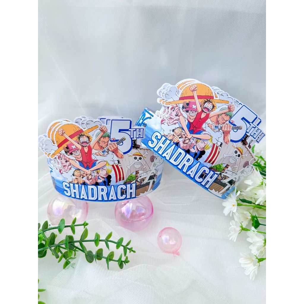 Jual One Piece Party Topi Ulang Tahun Anak / Hiasan Kepala Birthday ...