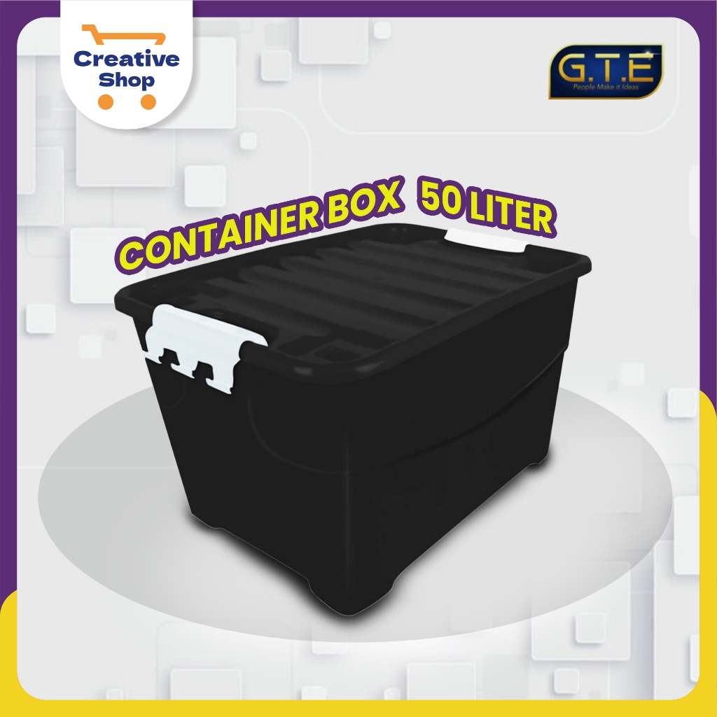 Jual CREATIVESHOP | [Ready Stock] Container Box 50L / Kotak Penyimpanan ...
