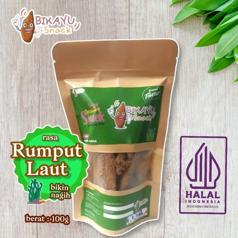 Jual Kripik Keripik Singkong Rasa Rumput Laut Stick Snack Cemilan ...