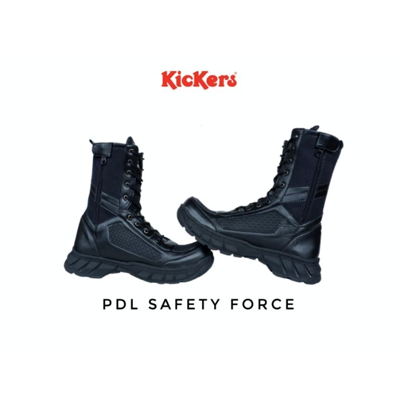 Jual Sepatu Pdl Safety Boots Kickers Ujung Besi Untuk TNI POLRI ...
