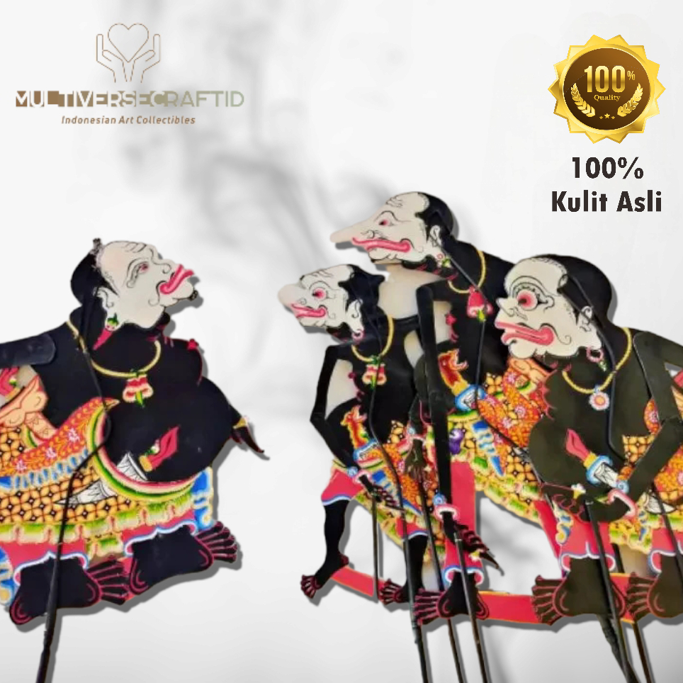 Jual Wayang Alusan Kulit Sapi ASLI Punakawan 1Set Ukuran Standar Dalang ...