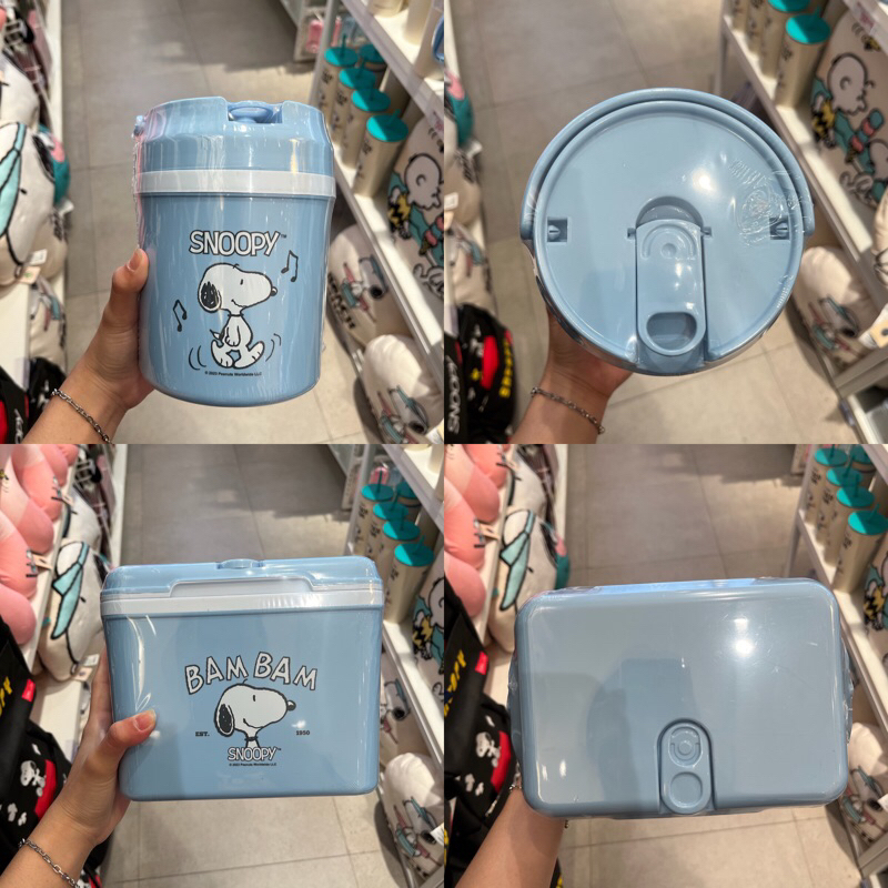 Jual Miniso x Snoopy‼️ Ice Cube Box / Tempat Penyimpanan Ice Cube ...