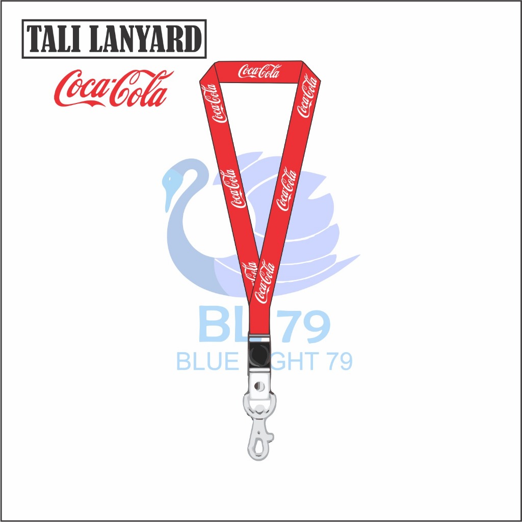 Jual TALI LANYARD COCACOLA - TALI ID CARD GANTUNGAN KUNCI COCA COLA ...