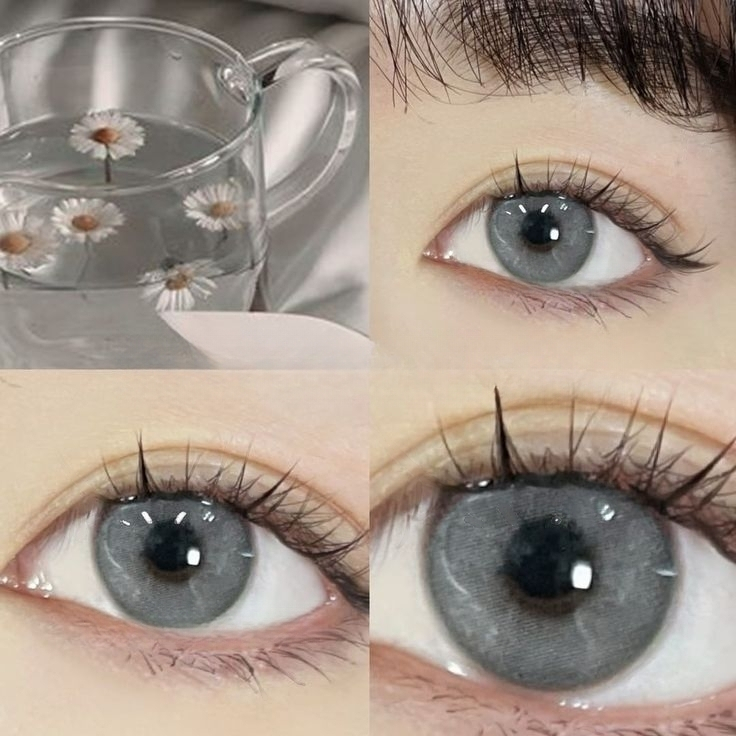 Jual J8 Softlens Abu-Abu Grey Natural Mata Princess 14,2 MM Normal ...