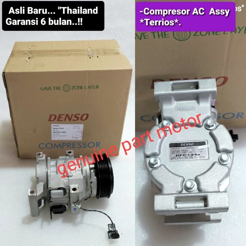 Jual COMPRESOR KOMPRESOR AC ASSY RUSH TERIOS YARIS VIOS ASLI DENSO ...