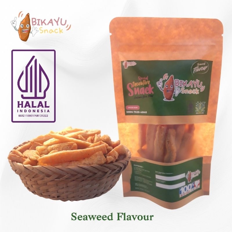 Jual Kripik Keripik Singkong Rasa Rumput Laut Renyah Gurih Stik Stick ...