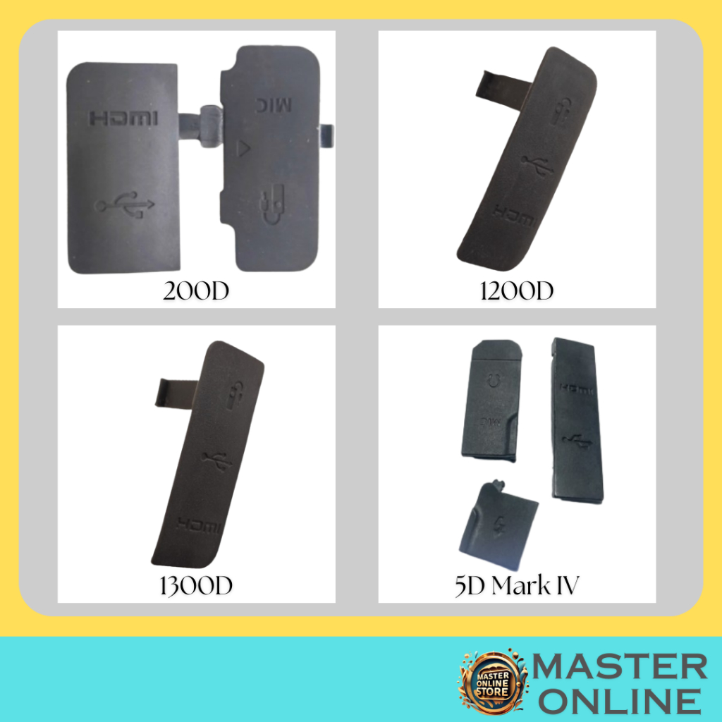 Jual Rubber Door Side Cover Karet Tutup Port USB HDMI Mic Kamera Digital Canon EOS 200D 1200D ...
