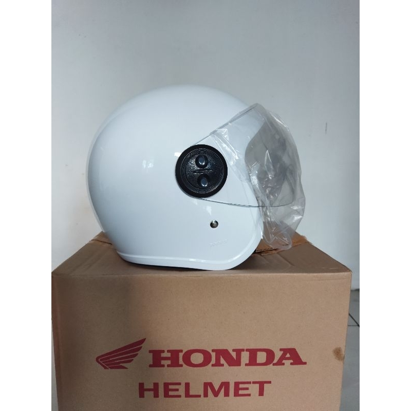 Jual Helm Honda Scoopy Putih Polos Tanpa Stiker 100% Original Honda ...