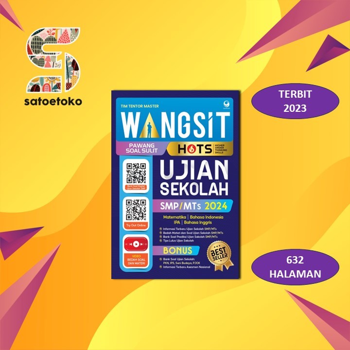 Jual Wangsit HOTS Ujian Sekolah SMP/MTS 2024 - Tim Tentor Master ...