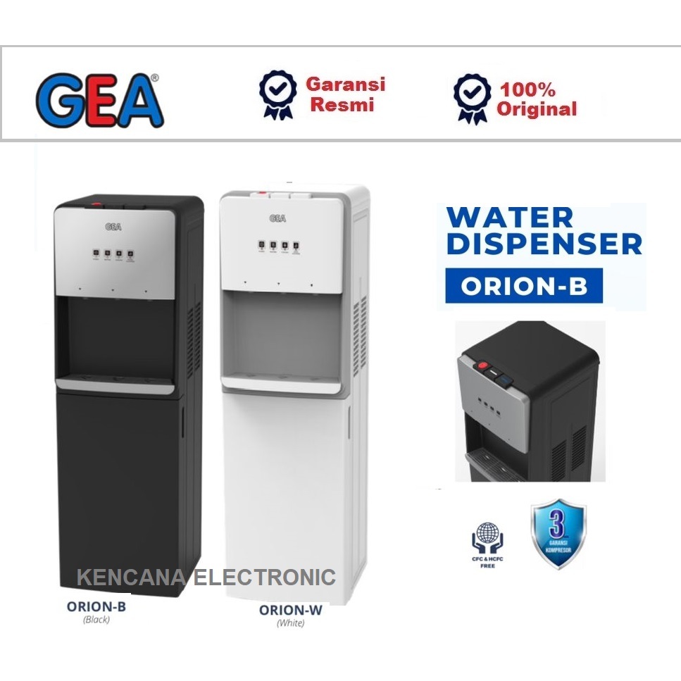 Jual GEA ORION-B Dispenser Galon Bawah Lowatt-100W Stainless steel tank ...